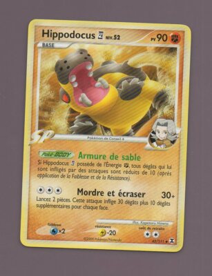 Pokémon n° 42/111 - HIPPODOCUS niveau 52 - 90PV (B352) | eBay
