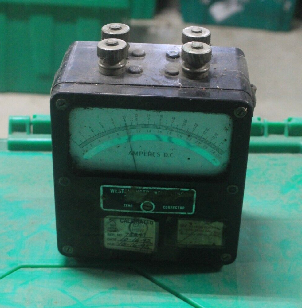 Weston Instruments Amperes DC Meter Model 931 0/30 0/3.0 | eBay
