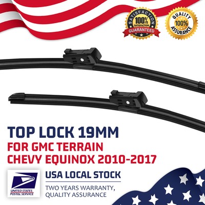 For 2010-2017 GMC Terrain Wiper Blade Set - 24"/17" (Set of 2) Top Lock ...