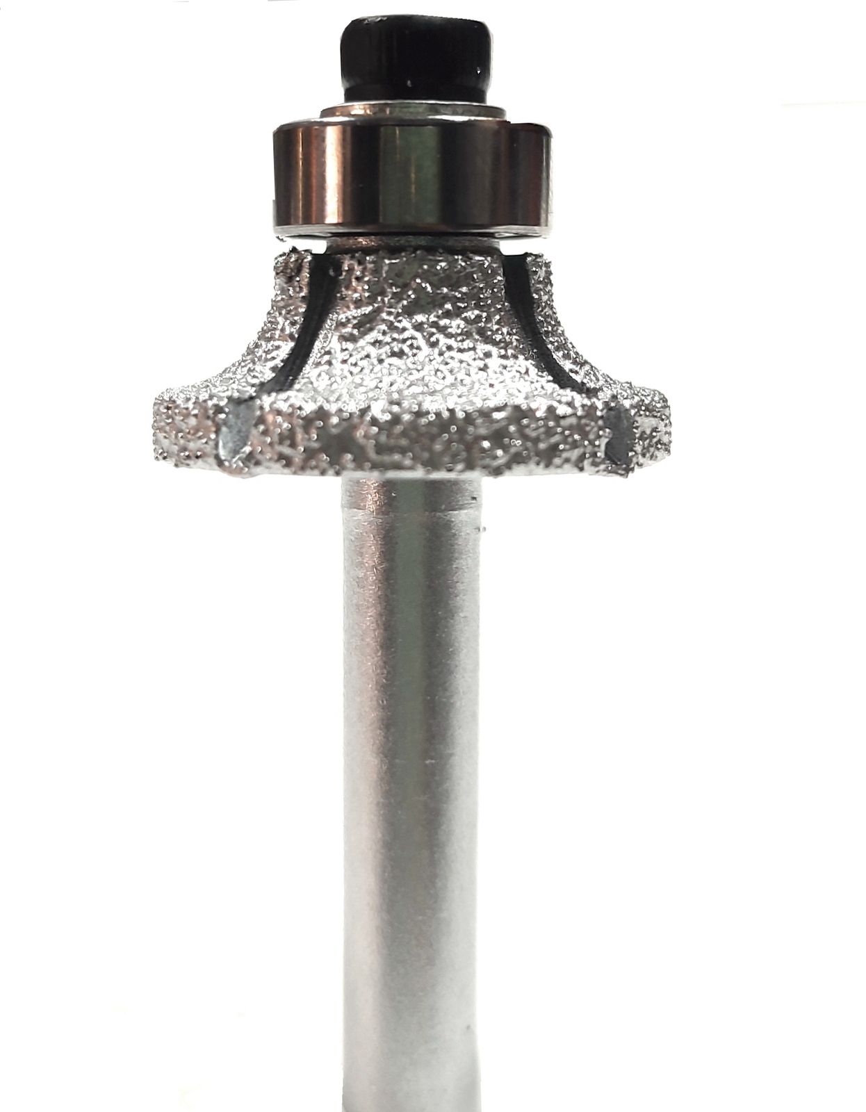 Shank 1/4 inch Diamond BRAZED Bullnose Profile Wheel 6mm Router Bit for ...