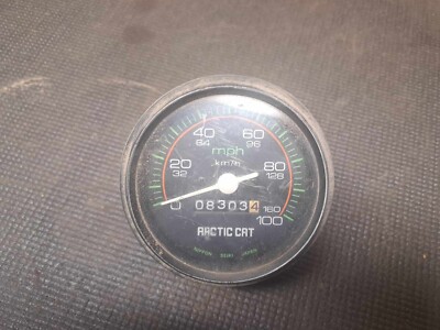 Vintage Arctic Cat Snowmobile Speedometer 8303 Miles 100 MPH | eBay