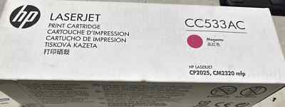 Genuine HP CC533AC Magenta LaserJet Toner Cartridge HP LaserJet CP2025 ...