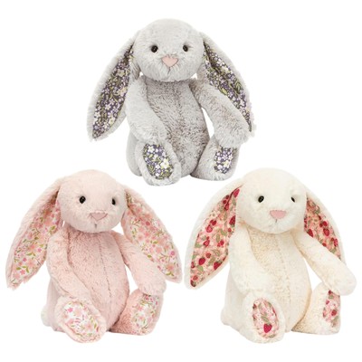 Jellycat Authentic Medium Blossom Cream Bunny Berry Plush NWT | eBay
