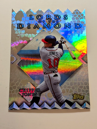 1999 TOPPS LORDS OF THE DIAMOND, CHIPPER JONES, #LD2, INSERT, DIE CUT ...