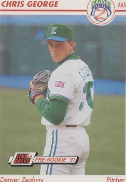 1991 Line Drive Pre-Rookie - AAA Chris George #138 (RC) for sale online ...