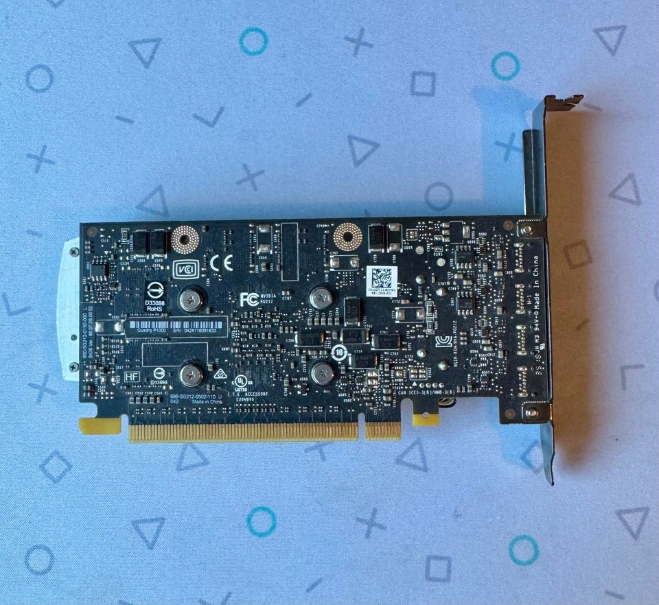 NVIDIA Quadro P1000 Quad Display 4GB GDDR5 PCI Gen3 Graphics Card | eBay UK