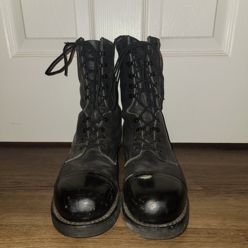 BILTRITE Black Leather Combat Safety ANSI Boots, Men's Size 10 - Z41- 1 ...