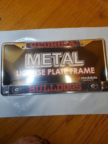 University of Georgia Bulldogs Metal License Plate Frame Stockdale NEW ...
