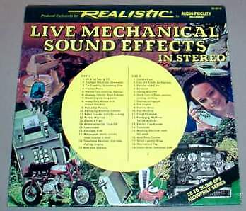 LIVE MECHANICAL SOUND EFFECTS LP - Realistic 50-2016 | eBay