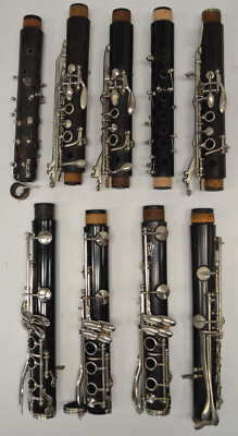 SET/LOT 9 Bb CLARINET JOINTS (BUFFET,BUNDY,VITO,CONN) - LOWER AND UPPER ...