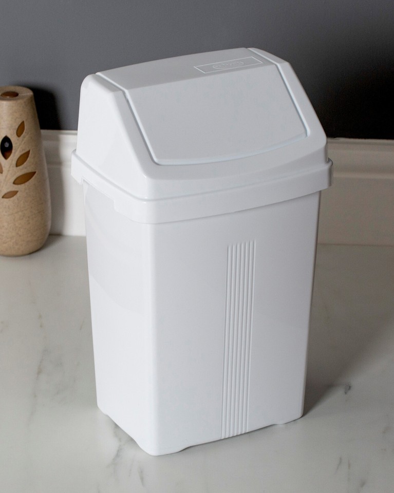 7L/8L/9L/10L Plastic Paper Bins Waste Storage Dustbin Rubbish Home ...