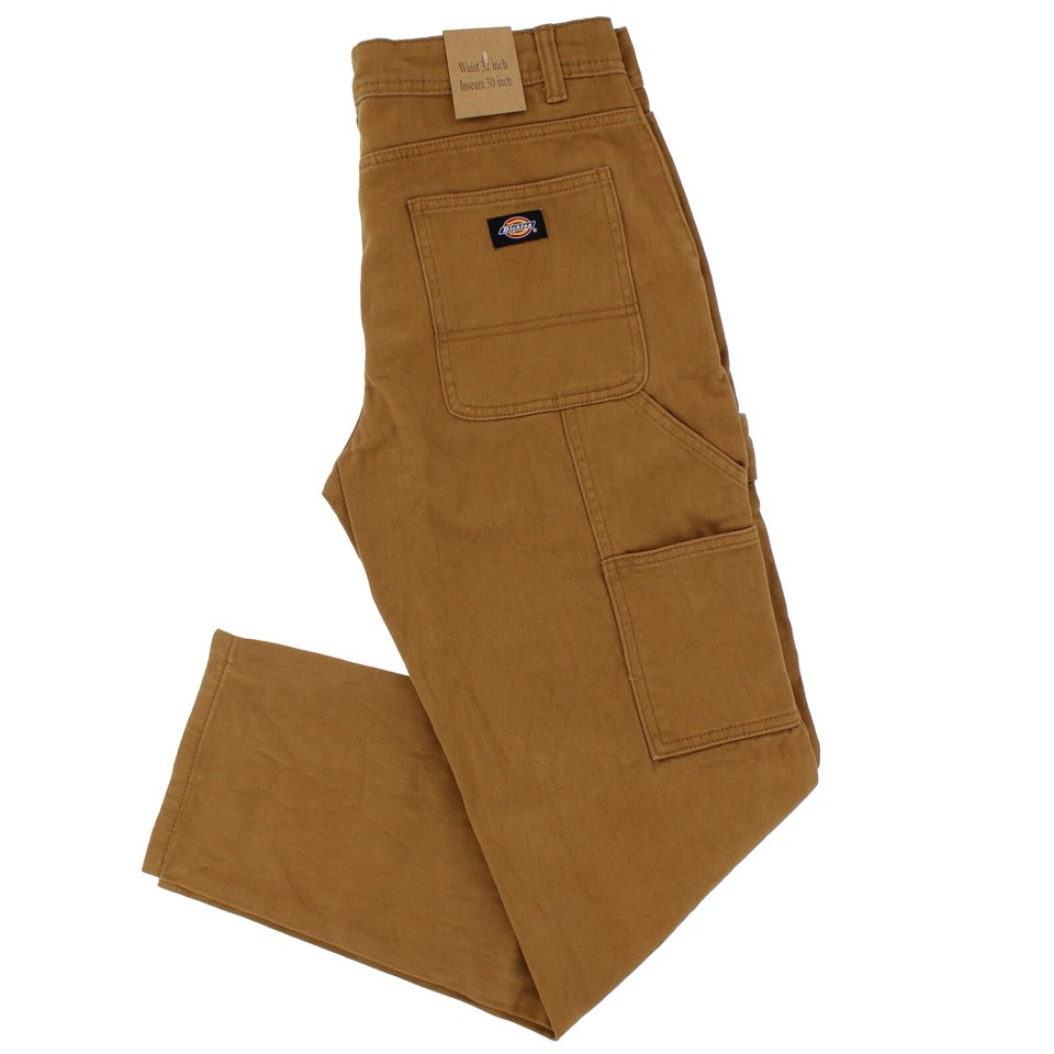 Dickies Men's Carpenter Pants 6 Pocket Hammer Loop Straight Leg Cotton ...