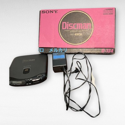 Sony Discman D-134 Portable CD Player with AC Adapter - Used, Reading ...