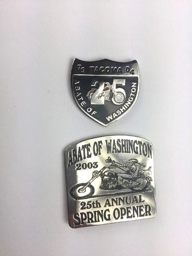 ABATE of Washington Tacoma Lapel Pins 2003 2004 Spring Opener ...