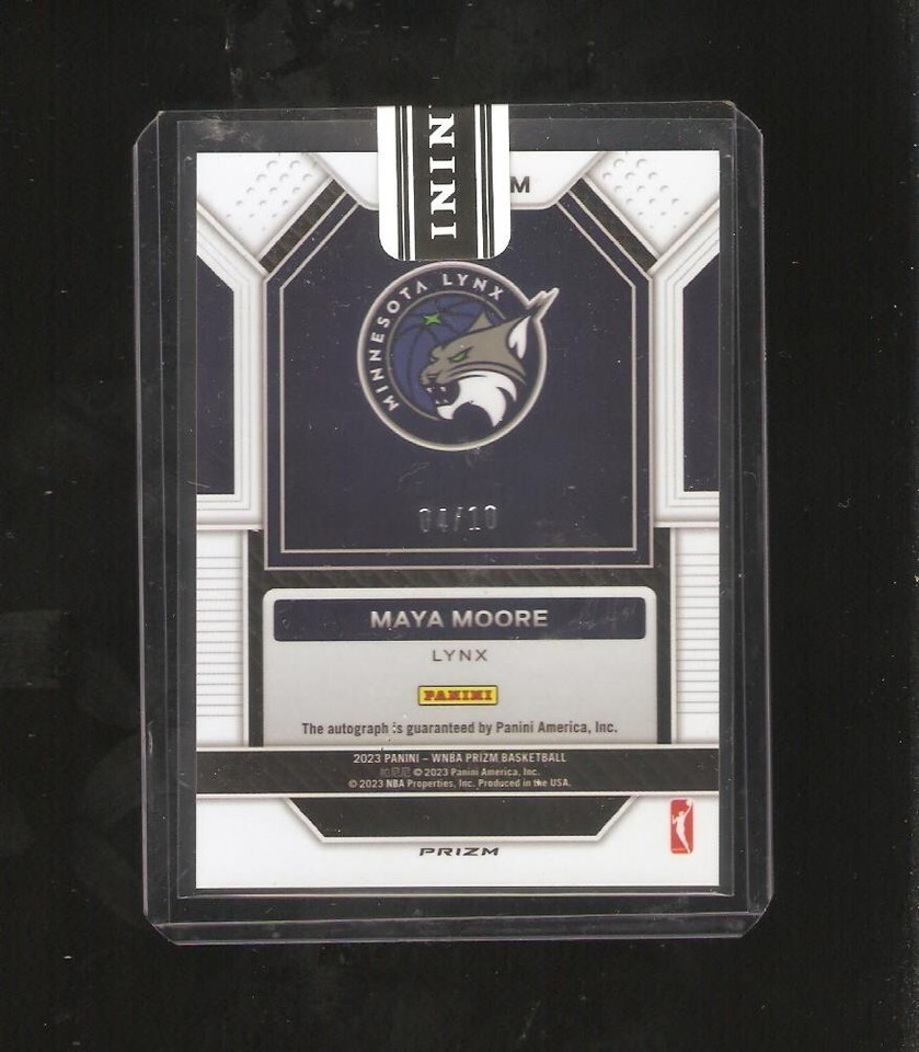 maya moore 2023 autograph boxed set /10,uconn,ncaa,mvp,roy,olympics ...