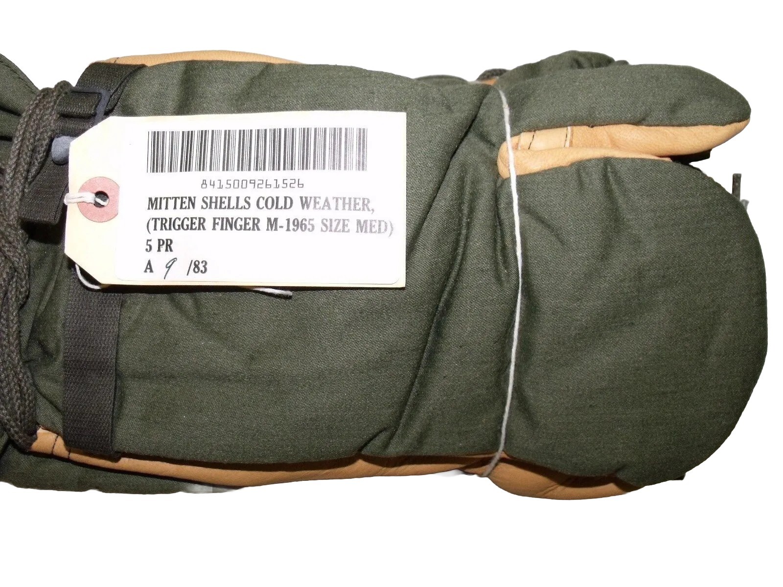 US Army Cold Weather Woodland Camo Trigger Finger Shell Gloves ...