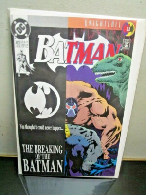 Batman #497-1993 DC 1st w/ Overlay Cover Bane Breaks Batman's Back ...