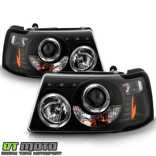 Blk 2001-2011 Ford Ranger LED Halo Projector Headlights w/Built In ...