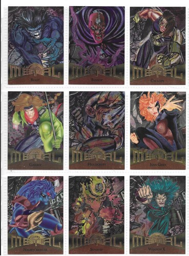1995 MARVEL METAL COMPLETE 138 CARD BASE SET NM + PROMO CARD! VENOM ...