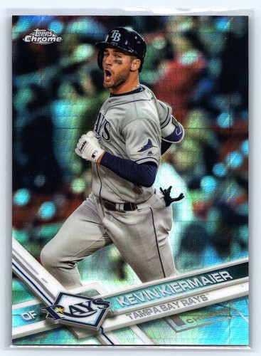 2017 Topps Chrome Prism Refractor Parallel #108 Kevin Kiermaier Tampa ...