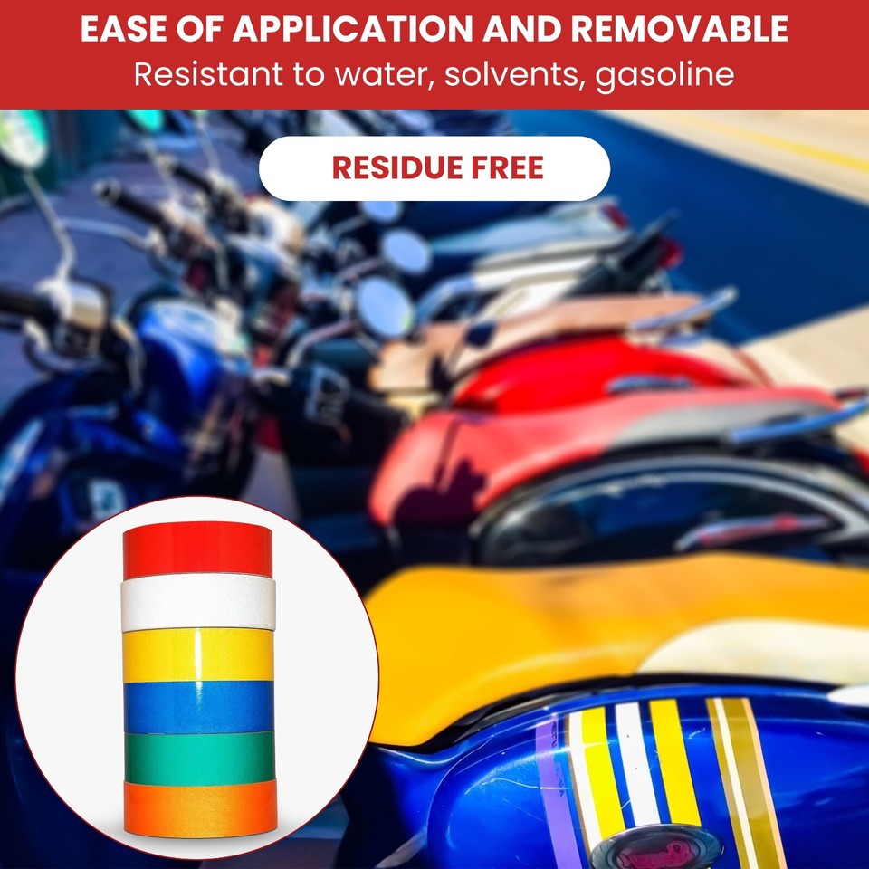 Yellow Engineer Grade Retro Reflective Pinstripe Tape: 1 in. x 30 ft ...