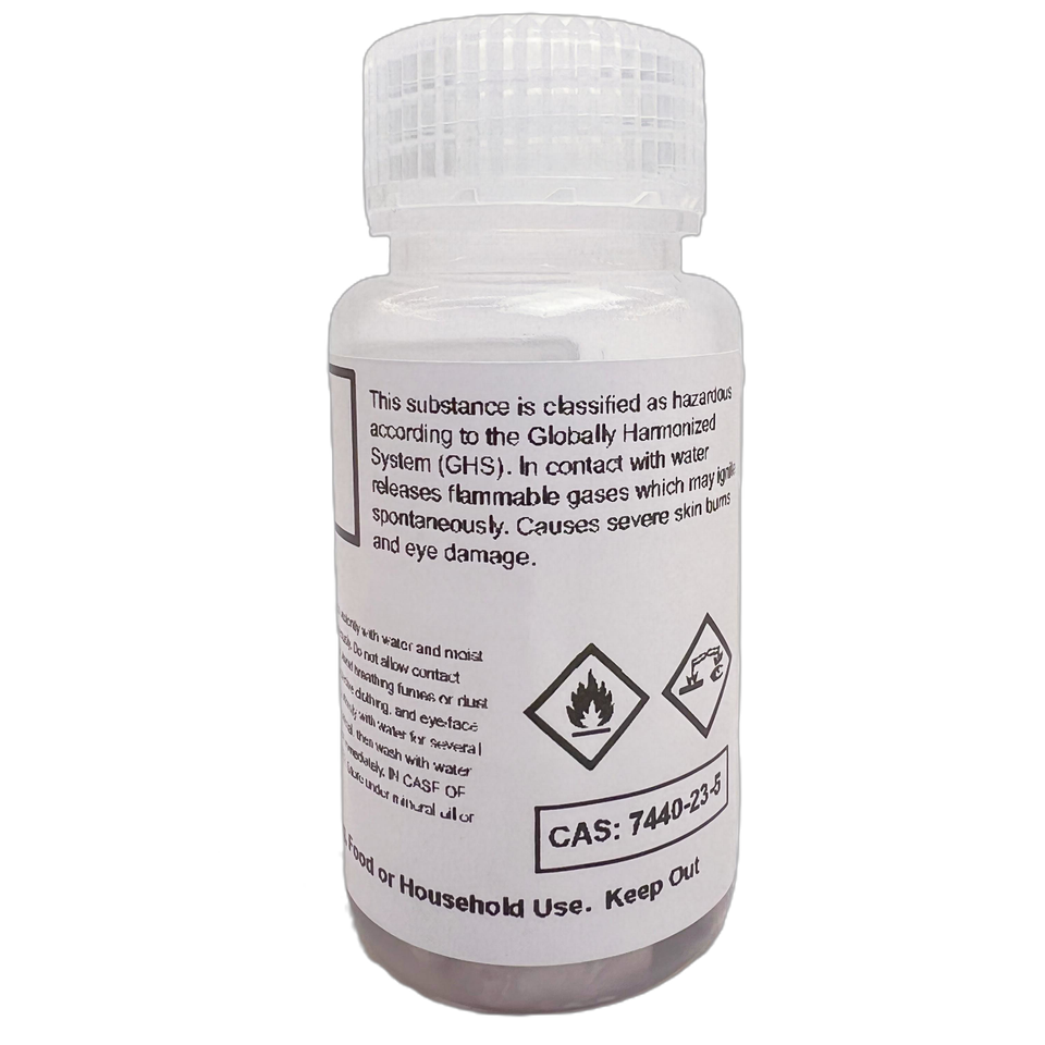 Sodium Metal (Na) Periodic Table Alkali Element Sample PP Bottle (5g ...