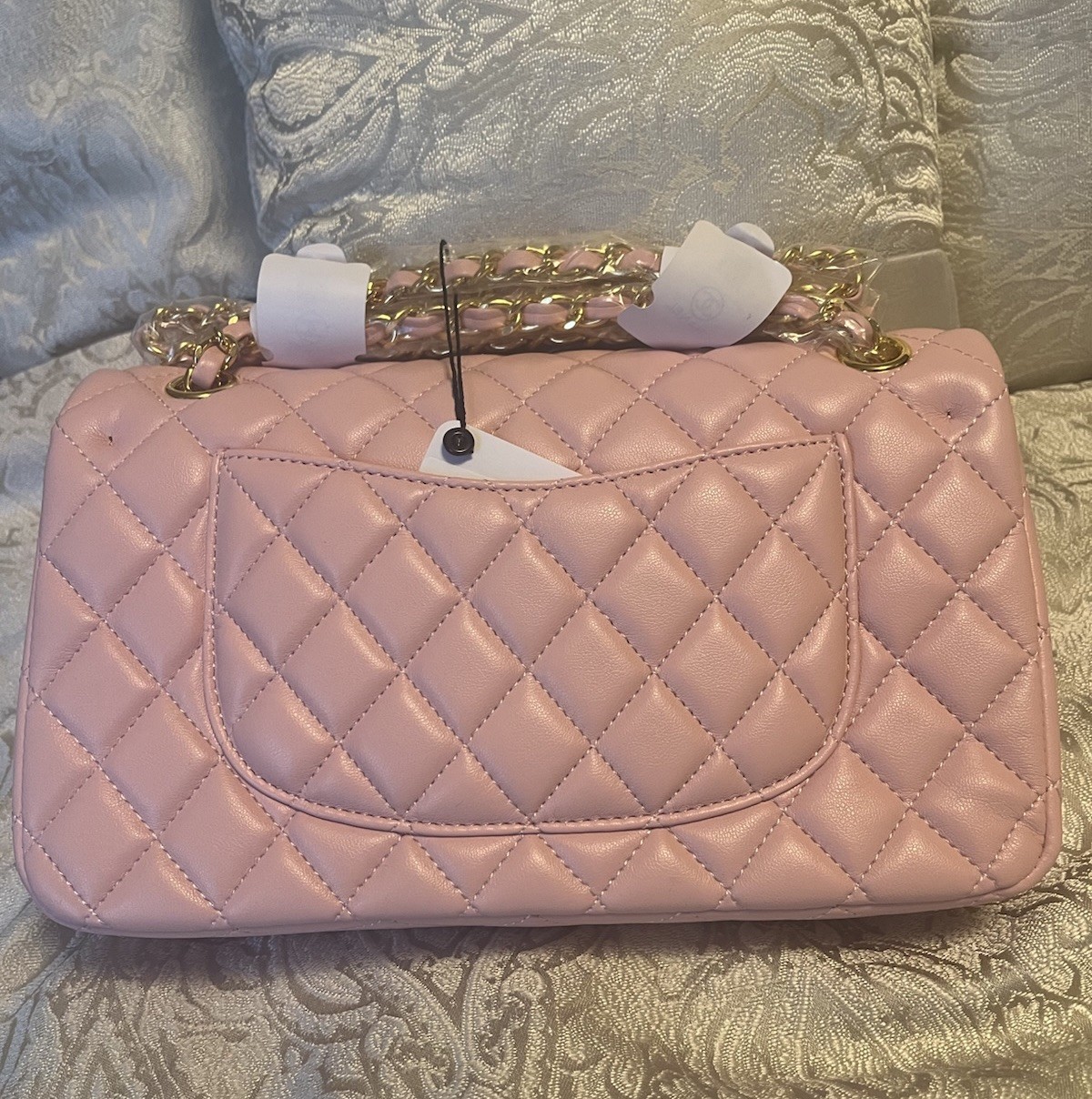 Light Pink Genuine Leather from the inside out Purse /Shoulder bag | eBay