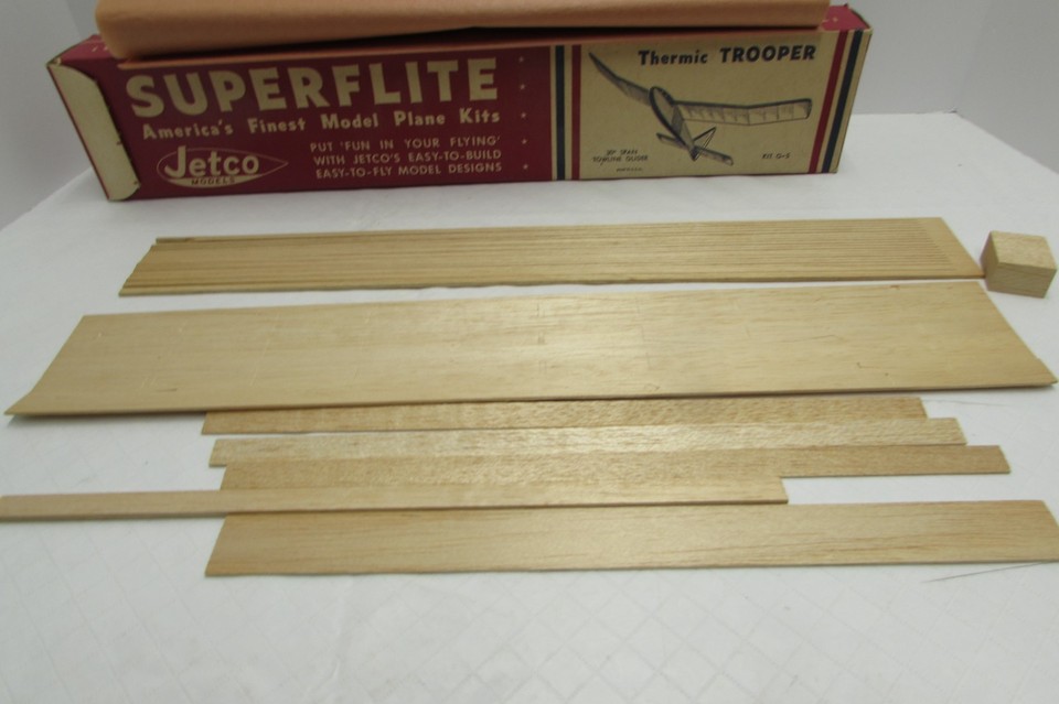 JETCO MODELS (Vintage) SUPERFLITE Thermic Trooper Airplane Model Kit G ...