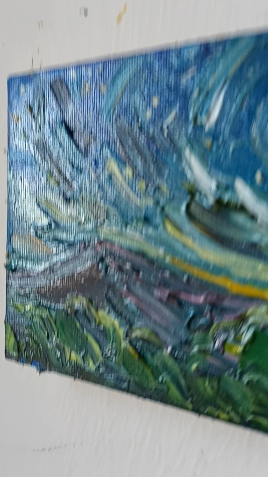 Original Moonlight Landscape Oil Painting – Handmade Contemporary JP O ...