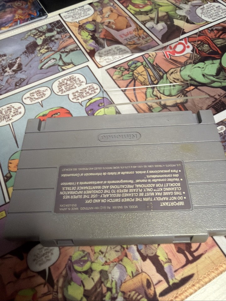 Teenage Mutant Ninja Turtles IV: Turtles in Time SNES Tested Super ...