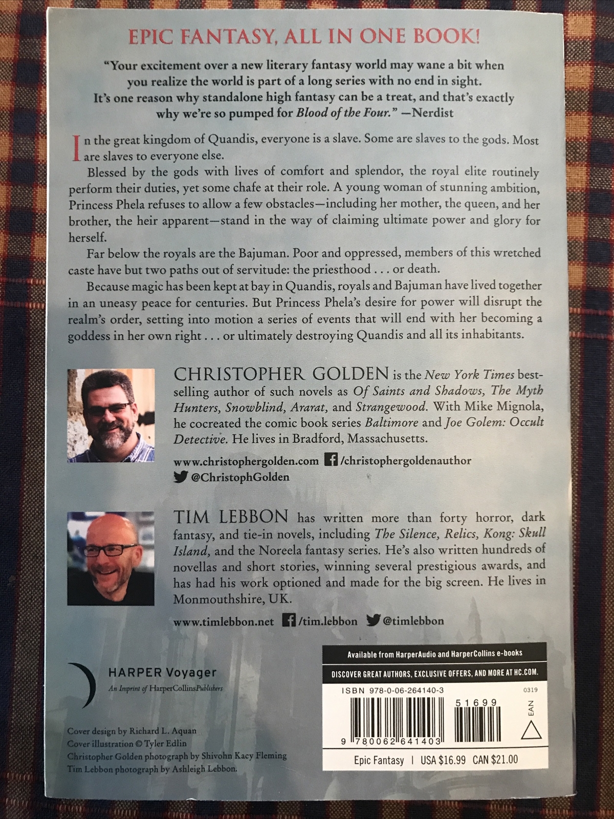 Blood of the Four by Christopher Golden and Tim Lebbon (2019, Trade ...