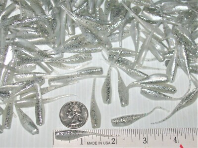 50 Bobby Garland Style Baby Shad 2" Diamond Mist Crappie Bait | eBay