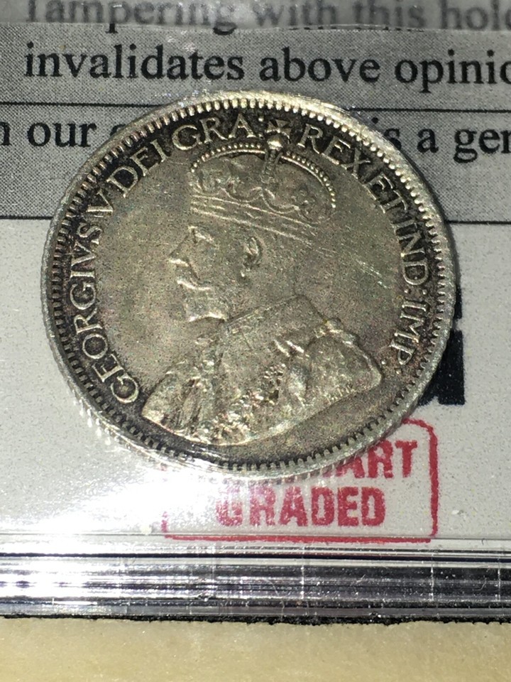 1913 SML Coin Mart Graded Canadian, 10 Cent, **EF-45 Cleaned** | eBay UK