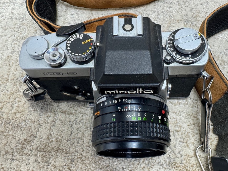 Minolta XE-5 35mm camera -MD Rokkor-X 50mm f/1.7 lens - Vintage SLR W ...