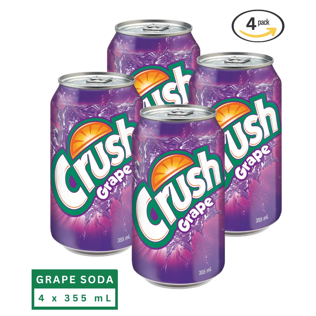 Grape Crush Soda Can