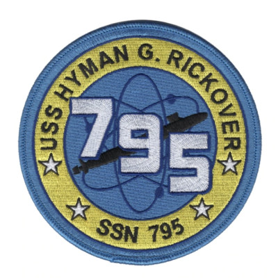 4.5" NAVY USS HYMAN G RICKOVER SSN-795 EMBROIDERED PATCH | eBay