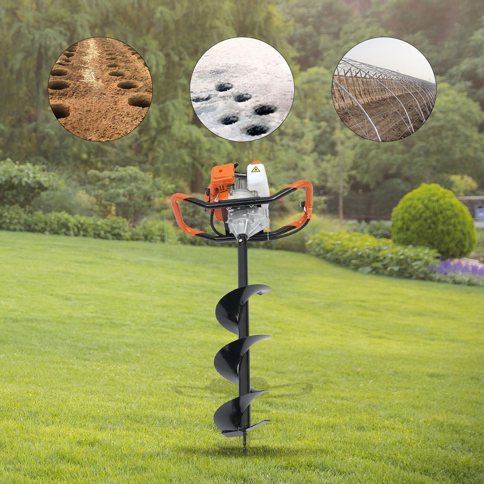 4"6"8" Drilling Bit For Garden Gas Power Earth Auger Post Fence Hole ...