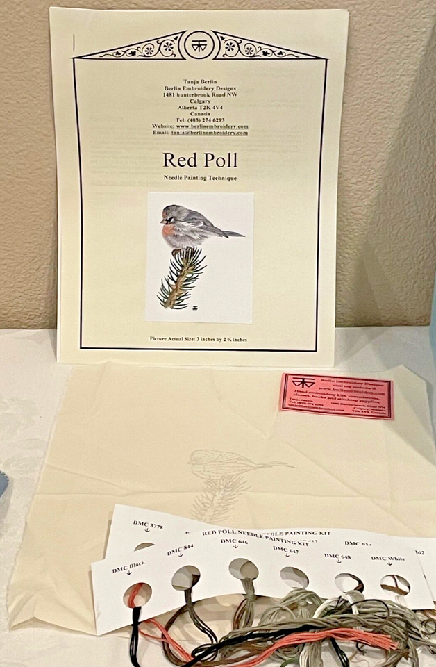 Tanja Berlin RED POLL Needle Painting Embroidery KIT | eBay