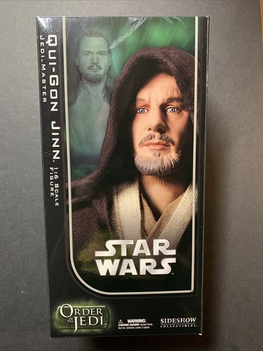 Sideshow 1/6 Scale Qui Gon Jinn Jedi Master Star Wars Episode 1 New | eBay
