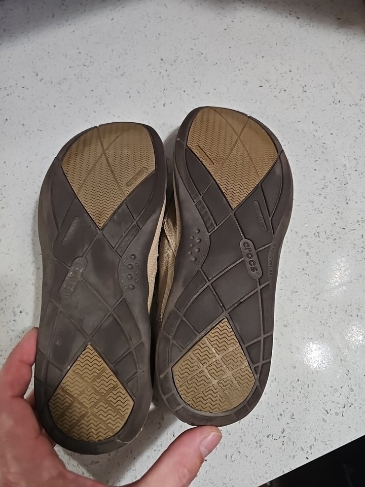 Crocs Walu Men’s Loafers size 11 M Slip On Shoes Tan Natural Casual ...