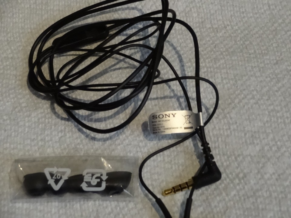 Genuine Sony MH-EX300AP Stereo In-Ear Headphones w/ Remote & Microphone ...