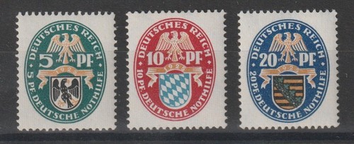 1925 Germany Third Reich Regional Emblems 3 Val. MNH MF125556 | eBay