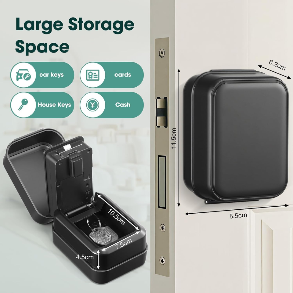 Smart Key Lock Box Electronic Bluetooth Lock Box with APP Control & PIN ...