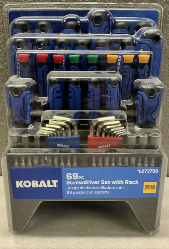 New Kobalt 69 Piece Magnetic Multi-bit Assorted Multi-Bit Screwdriver ...