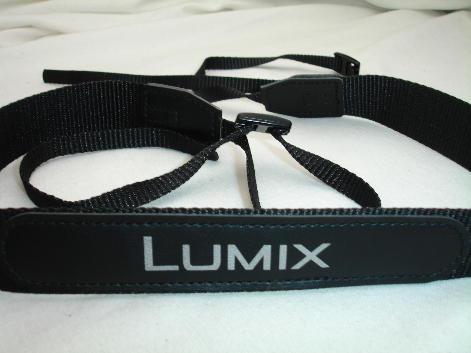 Panasonic LUMIX camera strap White Logo On Black #1087 | eBay