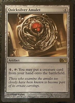 MTG Quicksilver Amulet Magic 2012 214/249 Regular Rare | eBay