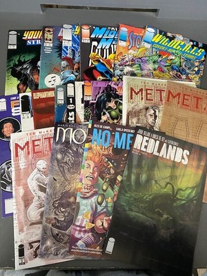 Lot of 18 image Comics Book collection with plastic sleeve bulk bundle ...