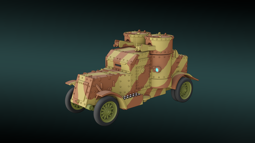 Austin Armored Car - WWI - UK Army - Bolt Action - wargame3d- 28mm ...