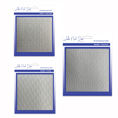 NEW John Next Door 3D Embossing Folders - Daisy Quilt - Twisted ...