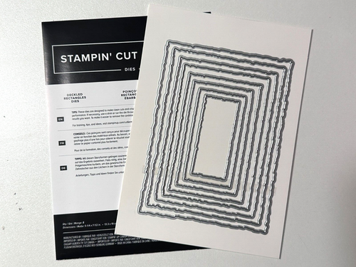 Stampin Up! Deckled Rectangle Dies - RETIRED New | eBay